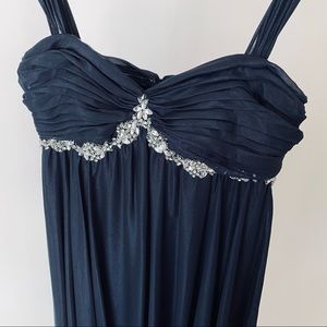 JS Collections | Dresses | Js Collections Formal Dress Shimmery Navy ...